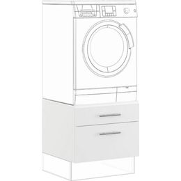 IMPULS KÜCHEN Waschmaschinenumbauschrank "Turin", Breite 60 cm, weiß