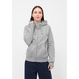 Bench. Kapuzensweatjacke DARCINE mit seitlichem Bench Logodruck, grau