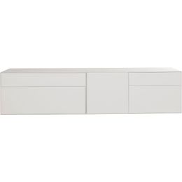 LeGer Home by Lena Gercke Lowboard Essentials (2 St), Breite: 239cm, MDF lackiert, Push-to-open-Funktion, weiß