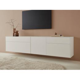 LeGer Home by Lena Gercke Lowboard Essentials (2 St), Breite: 239cm, MDF lackiert, Push-to-open-Funktion, weiß