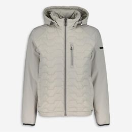 TK Maxx Beigefarbene Steppjacke mit abnehmbarer Kapuze