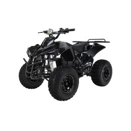 Actionbikes Motors Elektro-Kinderquad S-10, Pocket-Quad mit 1000 Watt, Federung, Scheiben-/Trommelbremsen, bis 20 km/h (Schwarz)