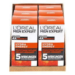 L'Oréal L'Oreal Men Hydra Energy Creme 50 ml, 6er Pack