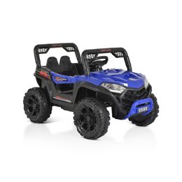 Moni Kinder Elektroauto Buggy UTV 5588 Fernbedienung MP3 Gurt 2 Motoren Lichter blau