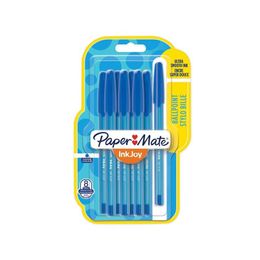 Papermate Paper Mate InkJoy 100ST Kugelschreiber | mittlere Spitze (1,0 mm) | Blau | 8 Stück