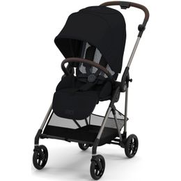 Kinder-Buggy Cybex "Melio, moon black" schwarz (moon black) Baby Kinderwagen Kinderbuggys