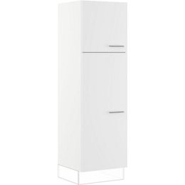 IMPULS KÜCHEN Kühlumbauschrank "Valencia", Breite/Höhe: 60/190,7 cm vormontiert, mit Soft-Close, weiß