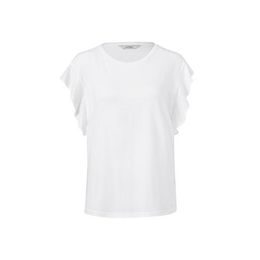 Tchibo Shirt mit Volant - Weiss - Gr.: XL