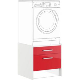 IMPULS KÜCHEN Waschmaschinenumbauschrank "Turin", Breite 64 cm, rot