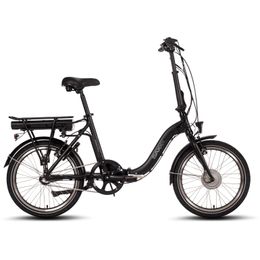 SFM BIKES E-Bike SAXXX "Compact Plus S" E-Bikes Gr. 42 cm, 20 Zoll (50,80 cm), schwarz (schwarz matt) E-Bikes