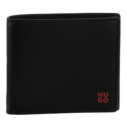 Hugo Geldbörse Tibby_8 cc, Wallet, Geldbeutel, zertifiziertes Leder (Leather Working Group), schwarz