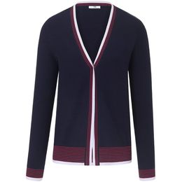 Strickjacke aus 100% SUPIMA®-Baumwolle Peter Hahn blau