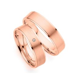 Phoenix Trauring PHÖNIX "Schmuck Geschenk Gold 333 Ehering LIEBE versch. Varianten" Fingerringe Gr. 49, ohne Brillant, Roségold 333, 5,0 mm, rosegold (roségoldfarben) Trauringe