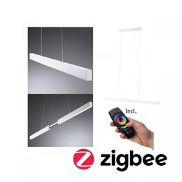 Paulmann 79889 LED Pendelleuchte Smart Home Zigbee Aptare 2700K 2.050lm / 2.050lm 2x18 / 1x18W Weiß matt dimmbar