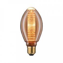 Paulmann 28828 LED Vintage-Birne B75 Inner Glow 3,6W E27 Gold mit Innenkolben Ringmuster dimmbar