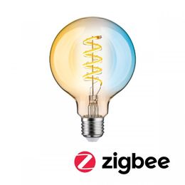 Paulmann 29159 Filament 230V Smart Home Zigbee 3.0 LED Globe G95 E27 600lm 7,5W Tunable White dimmbar Gold