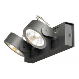 SLV Kalu Wand- und Deckenleuchte 2x17W LED 3000K schwarz 1000129