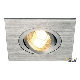 SLV New Tria XL Einbauleuchte QPAR51 eckig aluminium gebürstet