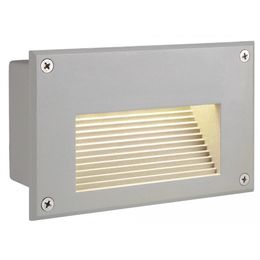 SLV Brick Downunder Wandeinbauleuchte LED 3000K IP54 silbergrau 229702