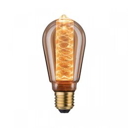 Paulmann 28598 LED Vintage-Kolben ST64 Inner Glow 4W E27 Gold mit Innenkolben Spiralmuster