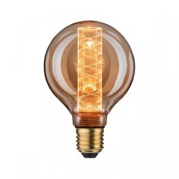 Paulmann 28602 LED Vintage-Globe G95 Inner Glow 4W E27 Gold mit Innenkolben Spiralmuster