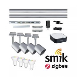 Paulmann 5185 URail Bundle Smart Home smik Gateway + 4er Set Schienenspot Cover inkl. LED Reflektor GU10