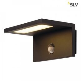 SLV LED Sensor Wandaufbauleuchte IP44 anthrazit 3000K