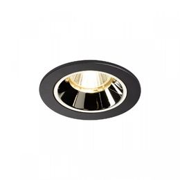 SLV Numinos DL S Deckeneinbauleuchte LED 8,6W 700lm 3000K 20° inkl. Blattfedern schwarz / chrom