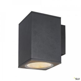 SLV Enola Square L single Outdoor LED Wandaufbauleuchte anthrazit CCT 3000/4000K