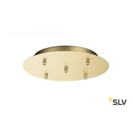 SLV Fitu 5er Deckenrosette rund soft gold inkl. Zugentlastung