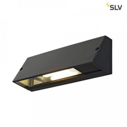 SLV Pema Wandleuchte IP44 E27 schwarz