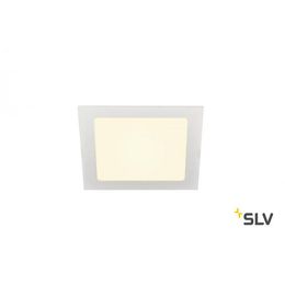 SLV Senser 18 LED Deckeneinbauleuchte eckig weiß 3000K