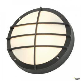 SLV Bulan Grid Outdoor Wand- und Deckenleuchte 2xE27 IP44 anthrazit