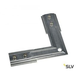 SLV Stabilisator Eckverbinder, für Hochvolt 1Phasen-Einbauschiene, nickel matt