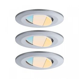 Paulmann 93095 HomeSpa LED Einbauleuchte Calla 3er-Set schwenkbar IP65 90mm 30° 3x5W 3x430lm 230V White Switch Chrom matt