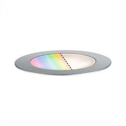 Paulmann 94751 Plug & Shine LED Bodeneinbauleuchte Smart Home Zigbee Floor RGBW Einzelleuchte IP67 RGBW 2W Edelstahl