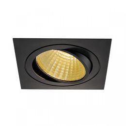 SLV New Tria Einbauleuchte LED 29W 2700K eckig schwarz 114280