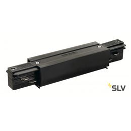 SLV Längsverbinder für Eutrac Hochvolt 3Phasen-Aufbauschiene mit Einspeisemöglichkeit schwarz