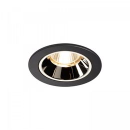 SLV Numinos DL S Deckeneinbauleuchte LED 8,6W 690lm 2700K 20° inkl. Blattfedern schwarz / chrom