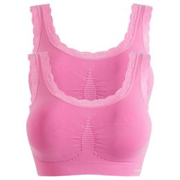 bonprix Feel Comfort Seamless Bustier (2er Pack)