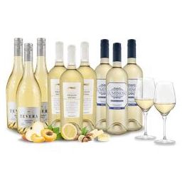 Weißwein-Frühling L mit 9 Flaschen + 2 GRATIS-Gläser