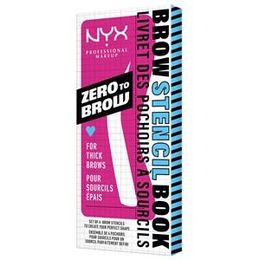 Nyx Cosmetics NYX Professional Makeup Augen Make-up Augenbrauen Zero To Brow Stencil Thick Brow