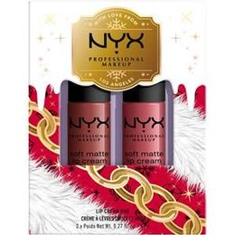 Nyx Cosmetics NYX Professional Makeup Lippen Make-up Lipgloss X-mas Soft Matte Lip Cream Duo 2 x Liquid Lipstick 8 ml Duo 02