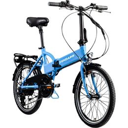 Zündapp Zündapp Z101 20 Zoll Elektro Klapprad für Erwachsene 150 - 180 cm 6 Gang E Klappfahrrad E Bike Faltr