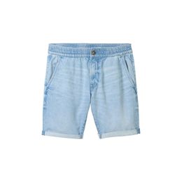 Tom Tailor Denim Herren Regular Jeans Shorts, blau, Uni, Gr. XL