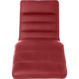 Relaxliege W.Schillig "daily dreams" Sofas Gr. B/H/T: 75 cm x 91 cm x 170 cm, Longlife Xtra-Leder Z59, mit Kopfteilverstellung-mit Doppelmotor-mit Akku, rot (ruby red z59) Relaxliegen