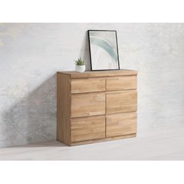 Sideboard Woltra "OSLO" Sideboards Gr. B/H/T: 90 cm x 80 cm x 35 cm, braun (eiche) Sideboards