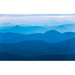 Komar Vliestapete "Blue Mountain" Tapeten Gr. B/L: 4 m x 2,5 m, blau Türtapeten