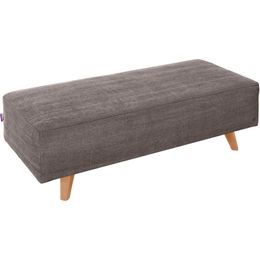 Hocker Tom Tailor HOME "NORDIC PURE" Gr. B/H/T: 137 cm x 42 cm x 61 cm, Vintage Webstoff TUS, braun (brown tus 4) Fußhocker Polsterhocker