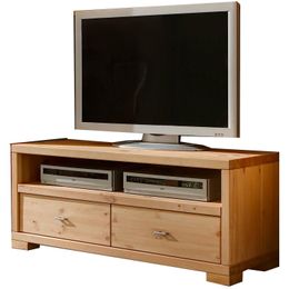 TV-Board WOHN[GLÜCK]LICH BY INFANTIL "Vita" Sideboards Gr. B/H/T: 120 cm x 51 cm x 43 cm, 2, beige (gelaugt) TV-Lowboards